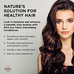 MKS eco Kahm Smoothing Conditioner, Original Scent - 25 fl oz - Detangle, Moisturize & Repair Hair - With Moroccan Argan Oil, Hemp Seed Oil & Vegetable Keratin Protein - Vegan, Cruelty Free