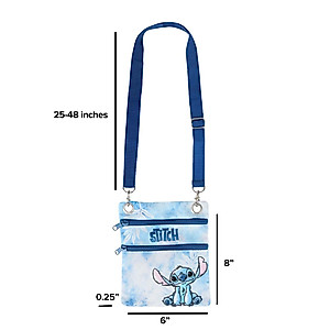 Disney Passport Bag Crossbody Travel Stitch Sitting