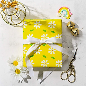 WRAPAHOLIC Wrapping Paper Sheet - Spring Easter Pattern for Birthday, Holiday, Party, Baby Shower - 1 Roll Contains 6 Sheets - 17.5 inch X 39.3 inch Per Sheet
