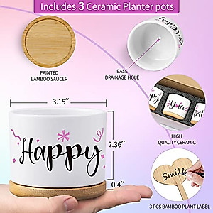 GOARTGIF BFF Birthday Gifts for Women Unique,Birthday Presents for Mom from Daughter,Cute Happy Your Birthday Pots Gifts,Any Age Year Old Birthday Keepsake Gifts Beautifully Gift Boxed