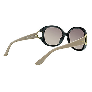 Ferragamo Brown Gradient Oval Sunglasses SF668 001 57