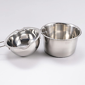 qqqqqq Double Boiler Stainless Steel Pot of Chocolate Melting Water Heating Melting Pot Bowl Baking Heating Container for Butter Chocolate Cheese Caramel