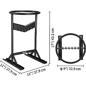 VEVOR Firewood Kindling Splitter, 9''x17'' XL Wood Splitter, Unique V-Shaped Finger-Safety Blade, Manual Log Splitter for Wood Splitting, Heavy Duty Strong Steel Structure & Stability, Log Splitter