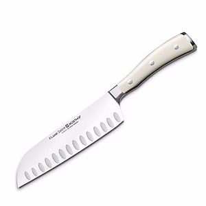 Wusthof Wusthof Classic Ikon Santoku, Hollow Edge, Creme