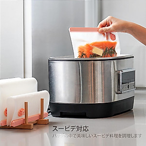 SealVax® 4 Pack of reusable vacuum seal bags for food. 2 Large and 2 Small sous vide bags, All in Blue - Includes Handheld Vacuum Sealer and BPA-Free, Food Storage Bag for Meal Prep.