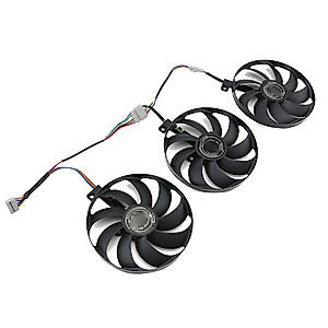 CCVA T129215SU 7Pin GPU Card Cooler Fans for ASUS ROG StrixGeForce RTX 2060 2080 2080 Ti or RX 5600 XT RX 5700XT Fan 1 Set