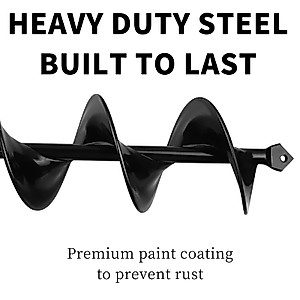 Auger Drill Bit for Planting 2 Pack 3x24inch and 1.6x16.5inch Garden Auger Spiral Drill Bit for Planting Bulbs Flowers Planting Auger for Drill Post Hole Digger for 3/8” Hex Drill