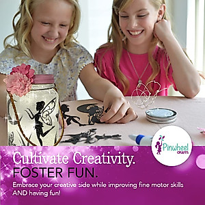 Fairy Jar Kit & Flower Pot Kit Bundle -Fun DIY Arts and Crafts Project for Kids Ages 6 7 8 9 10 11 12 - Great Gifts for All Occasions