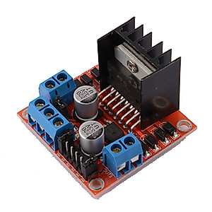 DAOKI 5 PCS L298N Motor Drive Controller Board DC Dual H-Bridge Robot Stepper Motor Control and Drives Module for Arduino Smart Car Power UNO MEGA R3 Mega2560