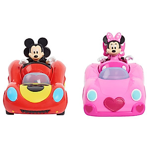 Disney Junior Mickey Mouse Funhouse Transforming Vehicle, Mickey Mouse, Red Toy Car, Preschool, Officially Licensed Kids Toys for Ages 3 Up by Just Play