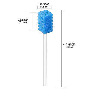 Wellgler's Oral Care Swabs Disposable- Blue 100 Counts