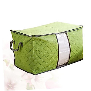 GARVALON 4pcs Quilt Storage Bag bolsas para guardar cobijas fabric clothing storage bag Foldable Closet Organizer comforter storage bag sweater storage bags container clothes