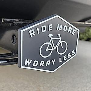 SPIFFY Tow Hitch Cover for 2 Inch Bike Rack Plastic Receiver Trailer Tube Plug | Ride More Worry Less | Made in The USA | Great Gift for Cyclists and Mountain Biking Enthusiasts with Trailer Hitches