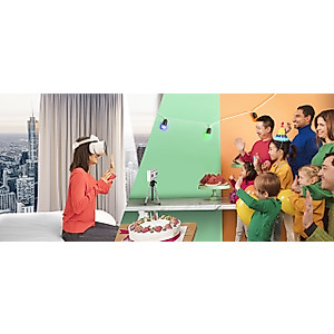 Lenovo Mirage Camera with Daydream, VR-Ready Photo and Video Camera, Integration with YouTube and Google Photos, Smartphone Compatibility, Moonlight White