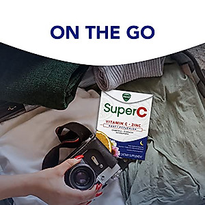 Super C Nighttime Daily Supplement to Rest and Replenish with Vitamin C, B Vitamins, and a Blend of Quality Herbal Extracts, Coated to be Easy to Swallow, from The Makers of Vicks, 28 ct