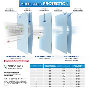 AccuMed 10-Pack KN95 Face Mask, Disposable Particulate KN95 Mask Made in USA, Protection Against Dust, Pollen and Haze (10 Pack) (Earloop) (Model: E95) Black