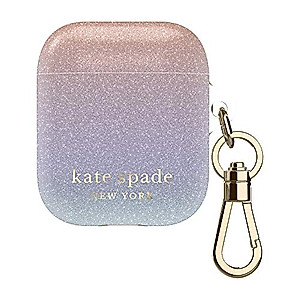 kate spade new york Protective Case for AirPods (1st & 2nd Generation) - Ombre Glitter Pink