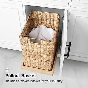 Ove Decors Emery 72 in. Double Sink Bathroom Vanity, in Pure White