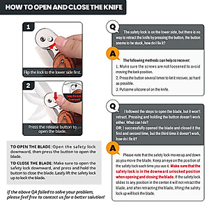 ITOKEY Small Pocket Knife for Men Women, EDC Folding Knives, Box Cutter Pocket Tool for Everyday Carry, Cool Dad Gadget Gifts