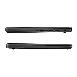 HP Stream Laptop, 14" HD Display, Intel Celeron N4120 Processor, 16GB Memory, 320GB Storage (64GB eMMC + 256GB Micro SD), Webcam, HDMI, Wi-Fi, USB-C, Windows 11 Home, Jet Black, JVQ MP