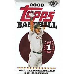 2008 Topps Series 1 (One) Baseball Hobby Pack (10 Cards/Pack)