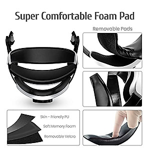 Head Strap for Quest 2, Adjustable for Adults and Kids, Comfy & No Head Pain, Glasses-Friendly