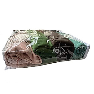 Clear Vinyl Zippered Storage Bags 15x18x4 Inch, Set of 5, AK Plastics by AntiqueKitchen