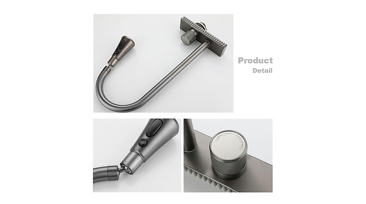 Waterfall Flying Rain Kitchen Faucet - Hot Cold Mixer