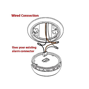 1080P WiFi Smoke Detector HD Hidden Spy Camera Wireless IP Cloud P2P Wi-Fi Mobile Covert Nanny Cam Spy Camera Gadget (Replace Your existing Fire Alarm, 110V AC Quick Connector, See Pics)