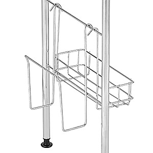 Amazon Basics 26-Inch Over the Sink 2-Tier Dish Drying Rack - Rust-Resistant, Stainless Steel