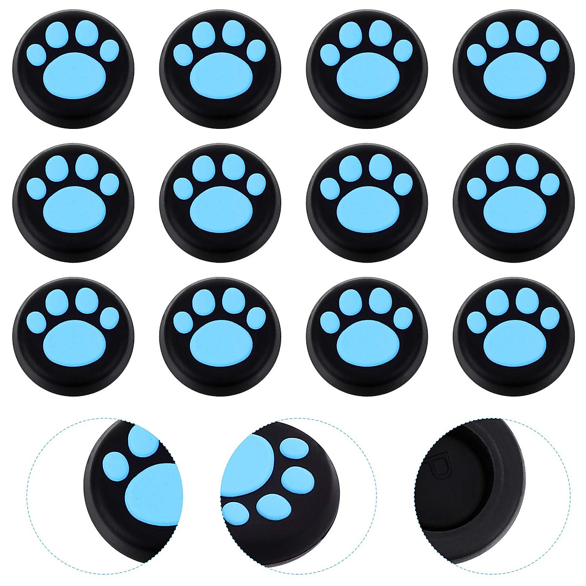 16pcs Rocker Cap Cat Claw Joystick Cases Nonslip Joystick Covers Silicone Joystick Cases Lovely Protection Covers Adorable Joystick Covers Wear-Resistant Joystick Caps