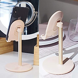 Bright Stone Phone Stand for Desk, Adjustable Tablet Stand Phone Holder for Desk, Compatible with 4"-12.9" Phones/Tablet/iPhone/iPad/Switch (Pink)