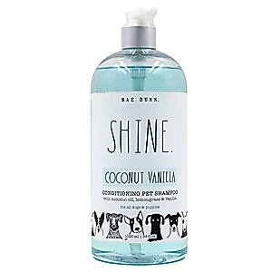 Rae Dunn Conditioning Pet Shampoo with Coconut Oil, Lemongrass and Vanilla, Coconut Mint, 1000 ml