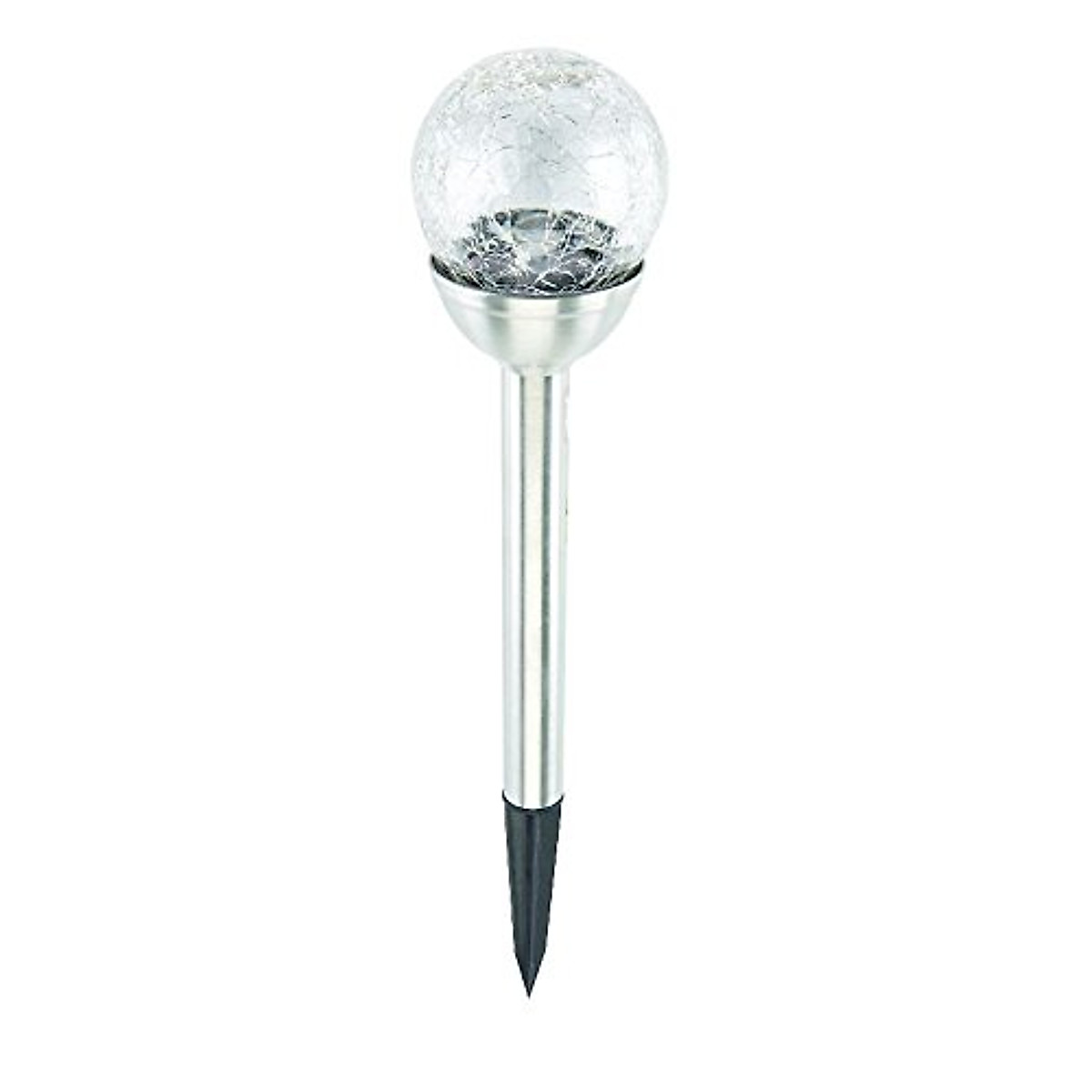 One Stop Gardens 3 Pc. Solar Glass Crackle Ball Pathway Light Set