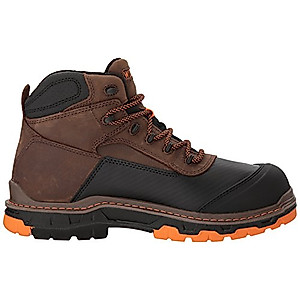 WOLVERINE mens Overpass 6" Composite Toe Waterproof Work Boot, Brown, 10 X-Wide US
