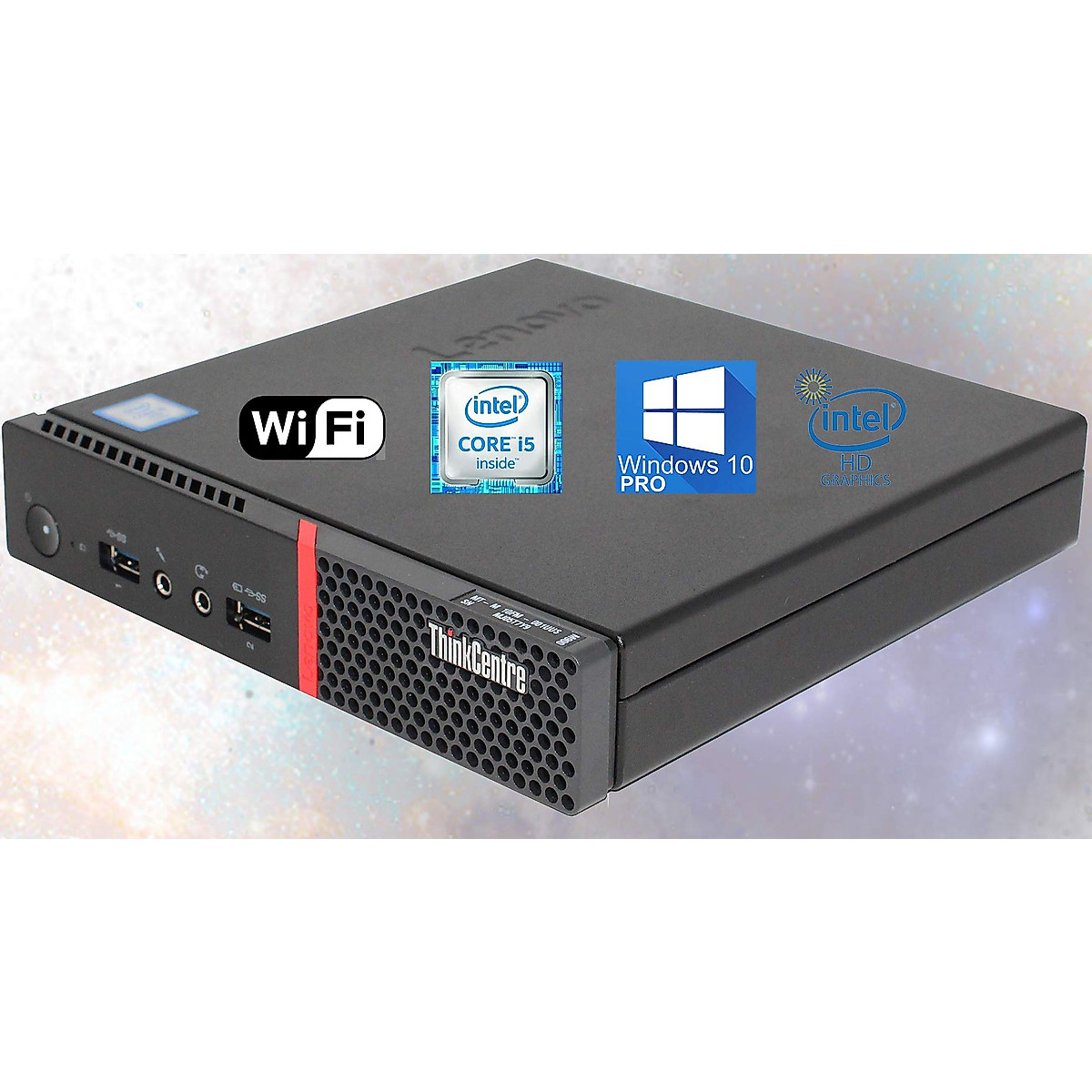 Lenovo ThinkCentre M900 Tiny Desktop Computer, Intel i5-6500T Upto 3.10GHz, 16GB RAM, 256GB NVMe SSD, 4K DisplayPort, Bluetooth, AC Wi-Fi, Windows 10 Pro (Renewed)