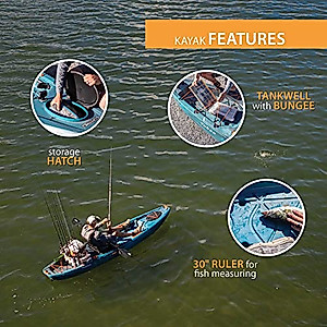 Lifetime Fishing Kayak, Yukon Angler 116