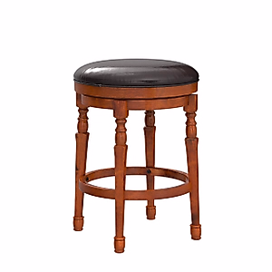 Christopher Knight Home Waldo Reconstituted Leather Counter Stools, 2-Pcs Set, Chocolate Brown