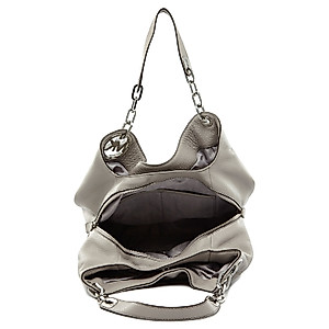 Michael Kors Fulton Large Shoulder Tote in Pearl Grey