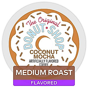 The Original Donut Shop Coffee,medium roast pods Coconut Mocha, 4.1 Ounce, 12 Count