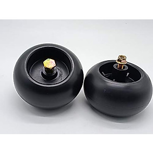 2 pcs Deck Wheels + Shoulder Bolts, Lock Nuts For 133957 174873 532133957 532174873 Replace 734-03058, 753-04856. 92683, 92265. M84690