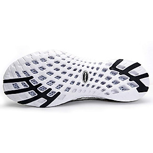 SUOKENI Men's Quick Drying Slip On Water Shoes for Beach or Water Sports LightGray,Size:US 13/EU 47