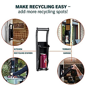 HomeBuddy Can Crusher for Recycling - 12 Oz. and 16 Oz. Can Crusher Wall Mounted for Aluminum Can Crusher, Soda Can Smasher for Recycling, Beer Can Crusher for Recycling Can - Mounting Rivets Included
