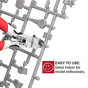 P.I.T. 4.8 Inch Model Nipper, Single Blade Gundam Nipper with Non-Slip Grip, Sprue Cutter Hobby Nippers,Model Kit Nippers for Plastic Gunpla Model Building