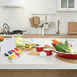 Tamnjvrr 3 Pcs Snack Box Container Snack Box 8 Compartments Snack Containers Reusable Meal Prep Containers Removable Dividers,Dishwasher Safe