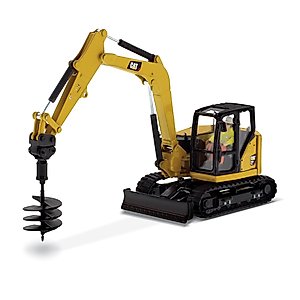 Diecast Masters 1:50 Caterpillar 308 CR Mini Hydraulic Excavator | High Line Series Cat Trucks & Construction Equipment | 1:50 Scale Model Diecast Collectible | Diecast Masters Model 85596