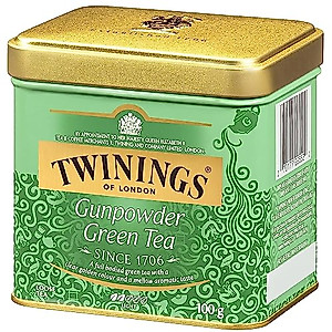 Twinings of London Loose Gunpowder Green Tea, 3.53 Ounce Tin