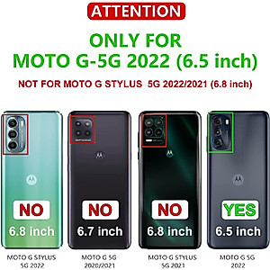 WTYOO for Motorola Moto-G-5G 2022 Case: Military Grade Shockproof Protection Cover with Kickstand | Matte Textured Rugged Protective TPU & Drop Proof Sturdy Phone Case - Orange