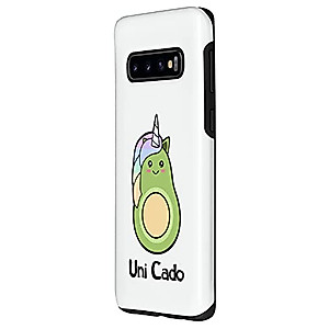 Galaxy S10 Uni Cado, Cute Avocado, Funny Unicorn, Guacamole, Vegan Case