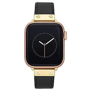 Anne Klein Leather Fashion Band for Apple Watch Secure, Adjustable, Apple Watch Band Replacement, Fits Most Wrists